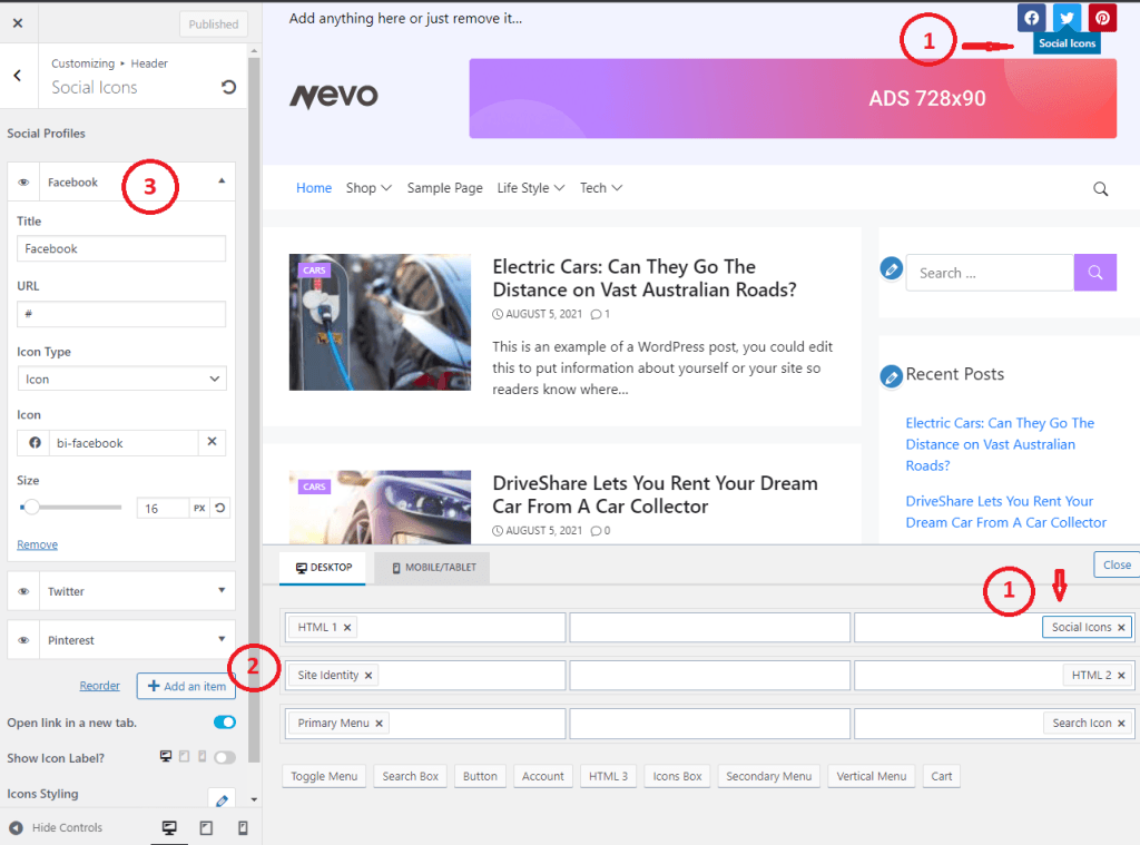 QS • Hướng dẫn sử dụng Nevo theme (bản Free) - Phần 7 - Tiếp tục phần đầu trang