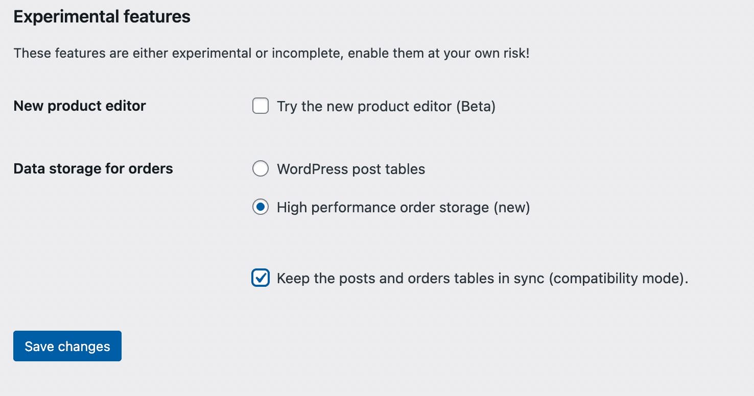 QS • Sử dụng High-Performance Order Storage để tối ưu tốc độ Woocommerce