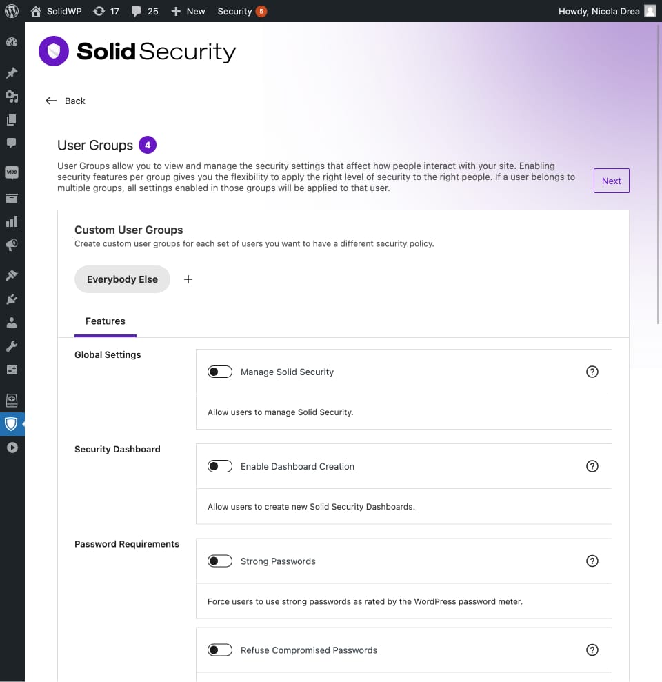 QS • Hướng dẫn sử dụng Plugin Solid Security Pro - Phần cơ bản