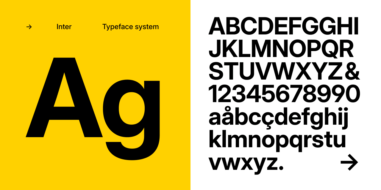 QS • Inter - font chữ thiết kế chất lượng cao và miễn phí