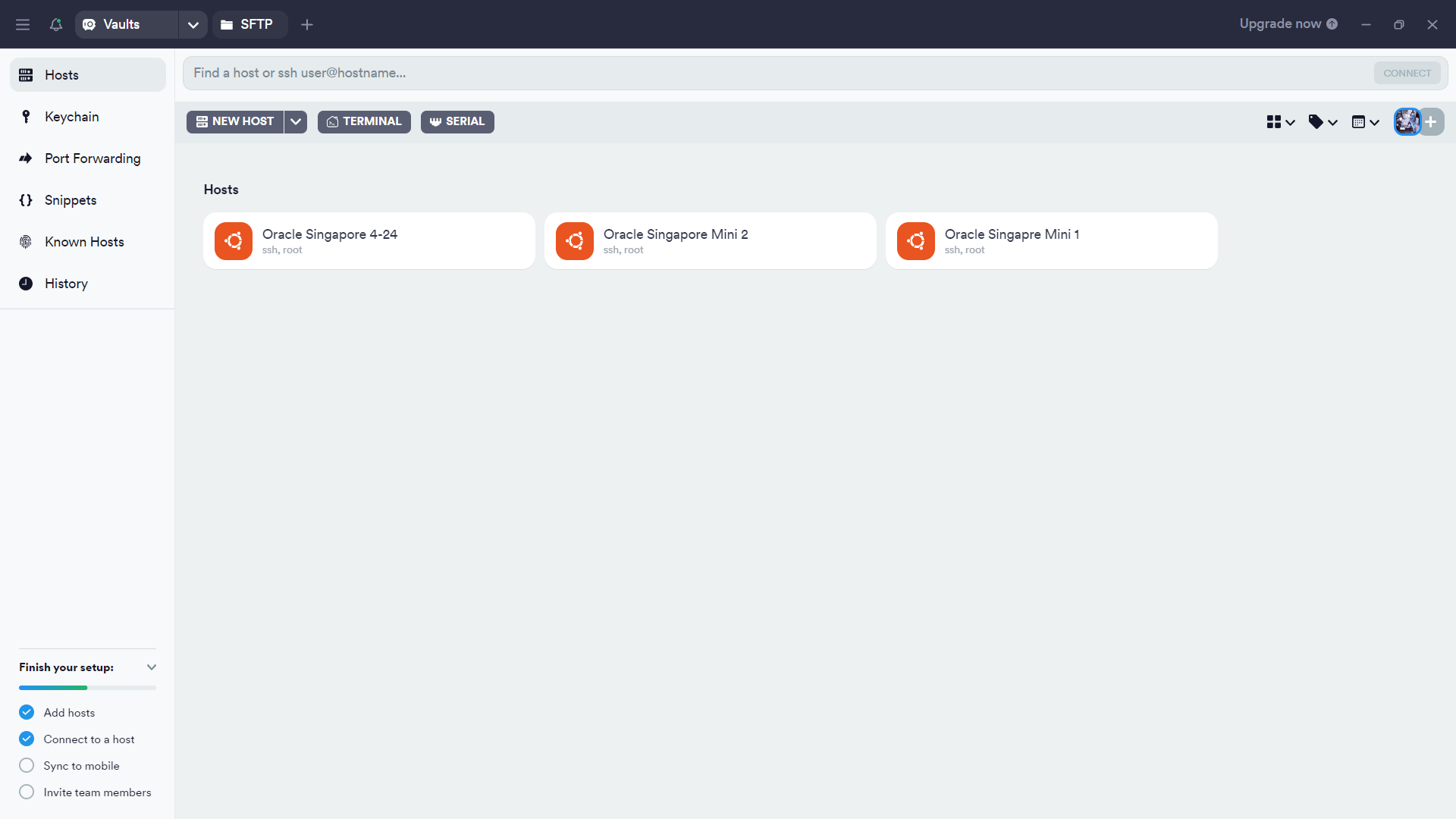 QS • Termius - phần mềm SSH Client hiện đại cho Desktop và Mobile